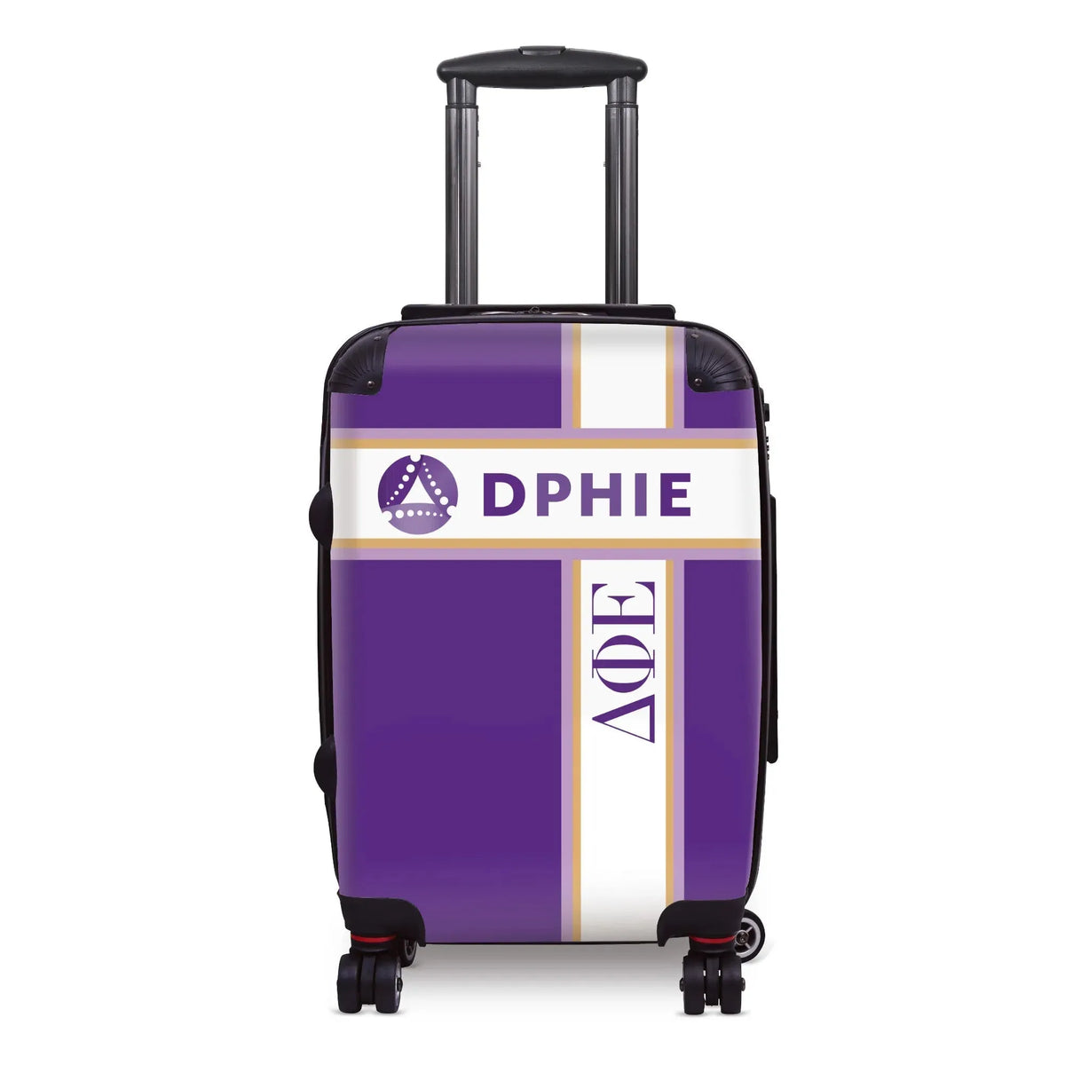 Delta Phi Epsilon Carry-on Suitcase - Cross Stripe