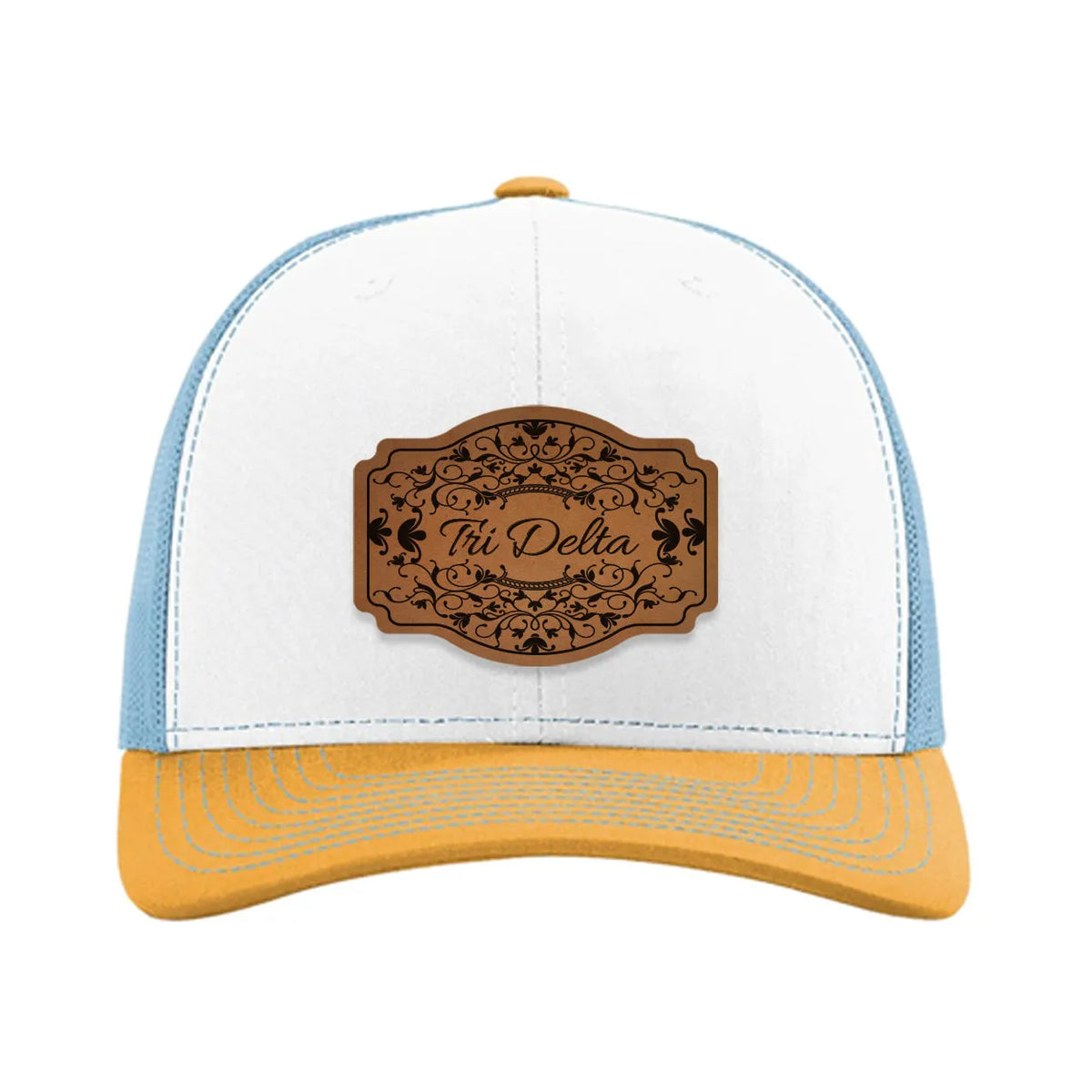 Tri Delta Richardson 112 Leatherette Patch Trucker Hat Scroll | Gifts