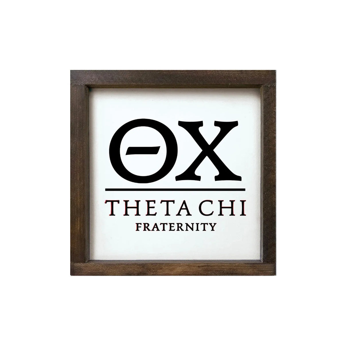 Theta Chi 12x12 Wood Framed Sign | Official Gifts & Decor