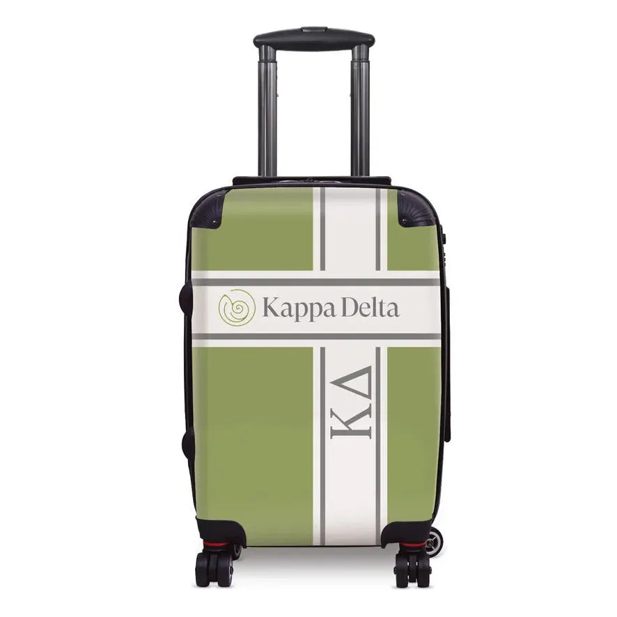 Kappa Delta Carry-on Suitcase - Cross Stripe – Campus Greek Fit