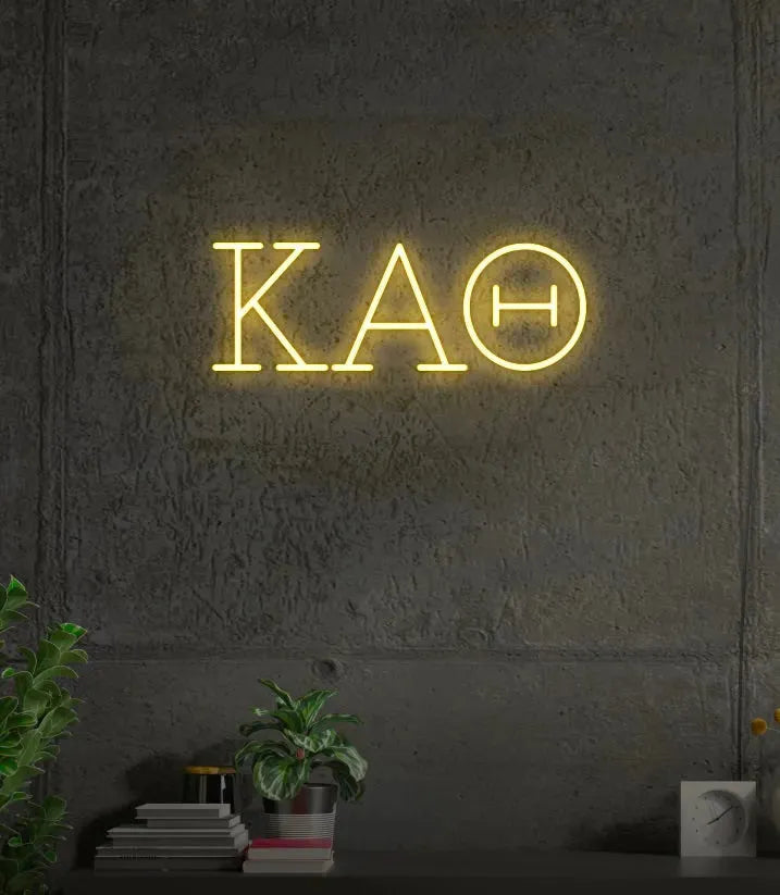Kappa Alpha Theta LED Neon Sign w/ Dimmer | Dorm Wall Art | Gifts