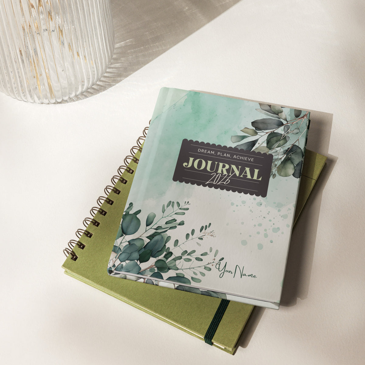 Floral Frame Hardcover Journal